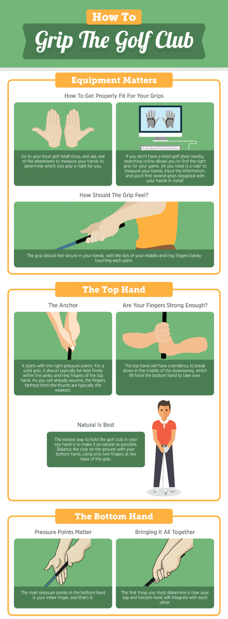How to Grip Golf Club Properly - Golf Influence