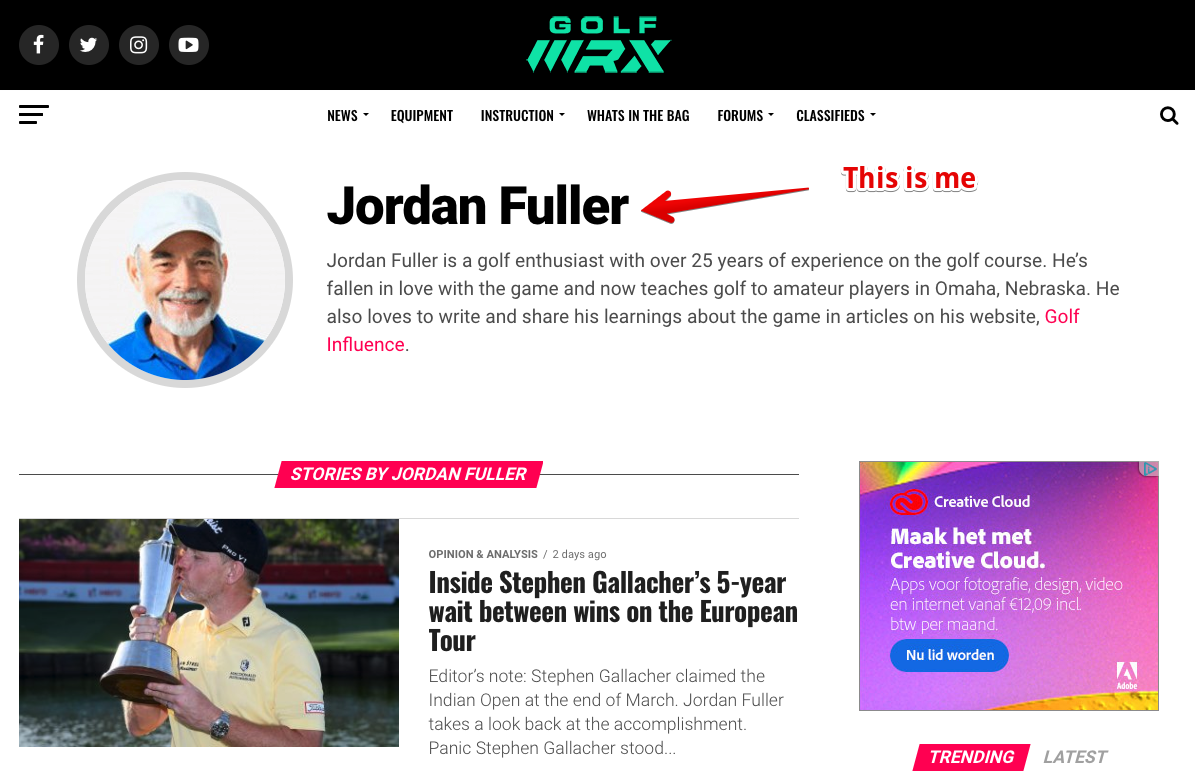 Jordan Fuller - Golf Influence